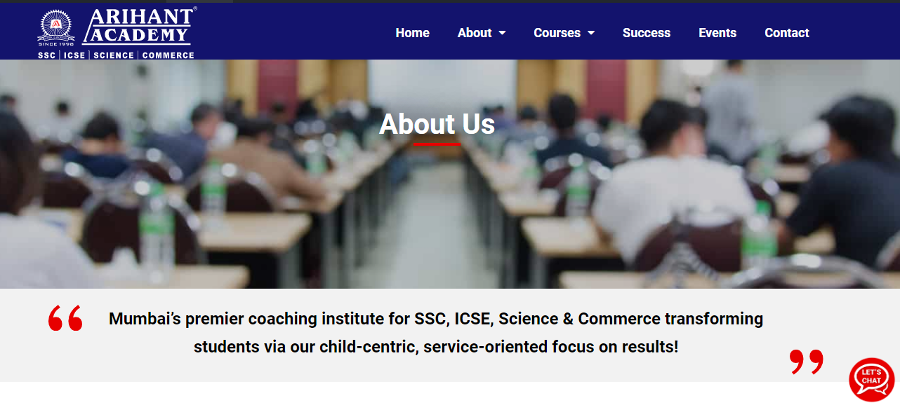 About Arihant Academy - Premium Coaching Classes In Mumbai