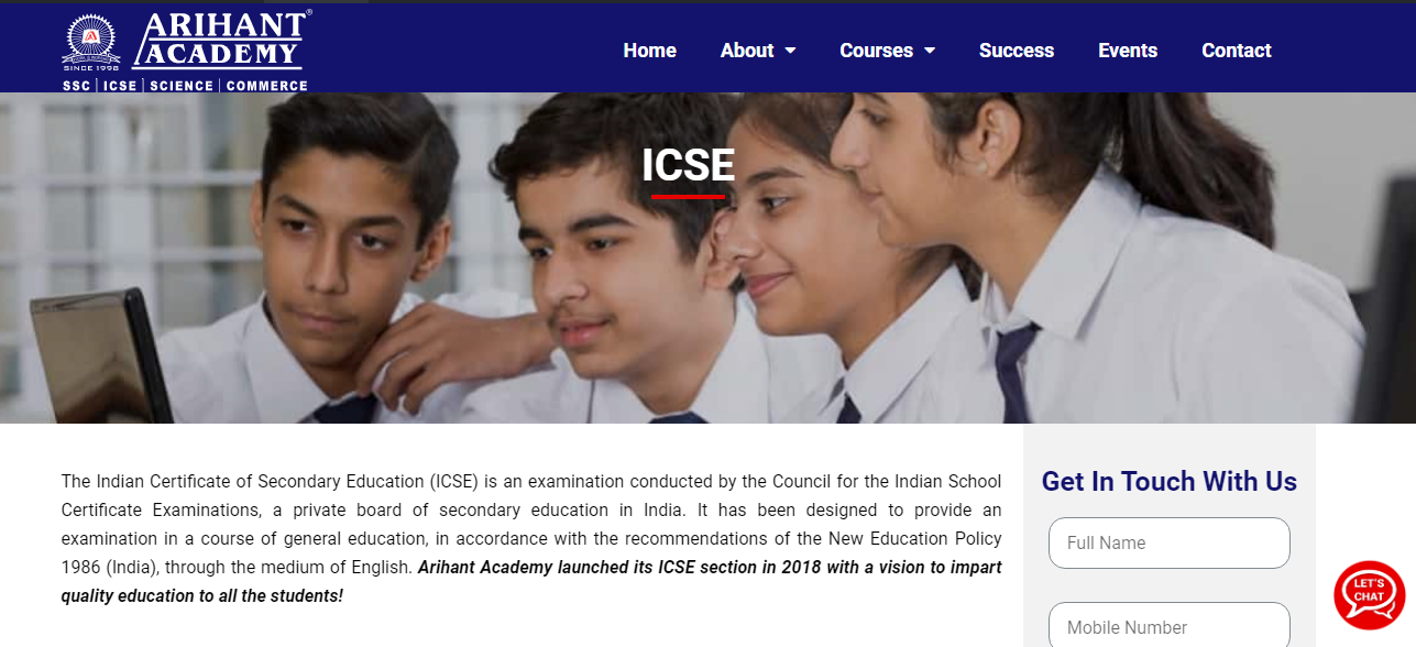 Best ICSE Coaching Classes In Mumbai - Arihant Academy